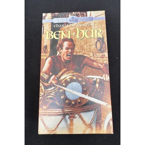 Media | Charlton Heston Ben Hur Vhs Screen Epics Deluxe Widescreen ...
